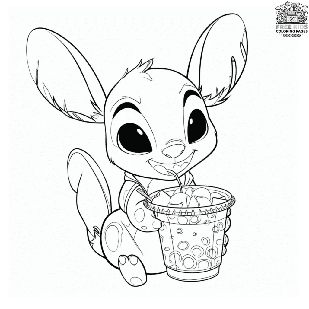 25+ Delicious Boba Coloring Pages