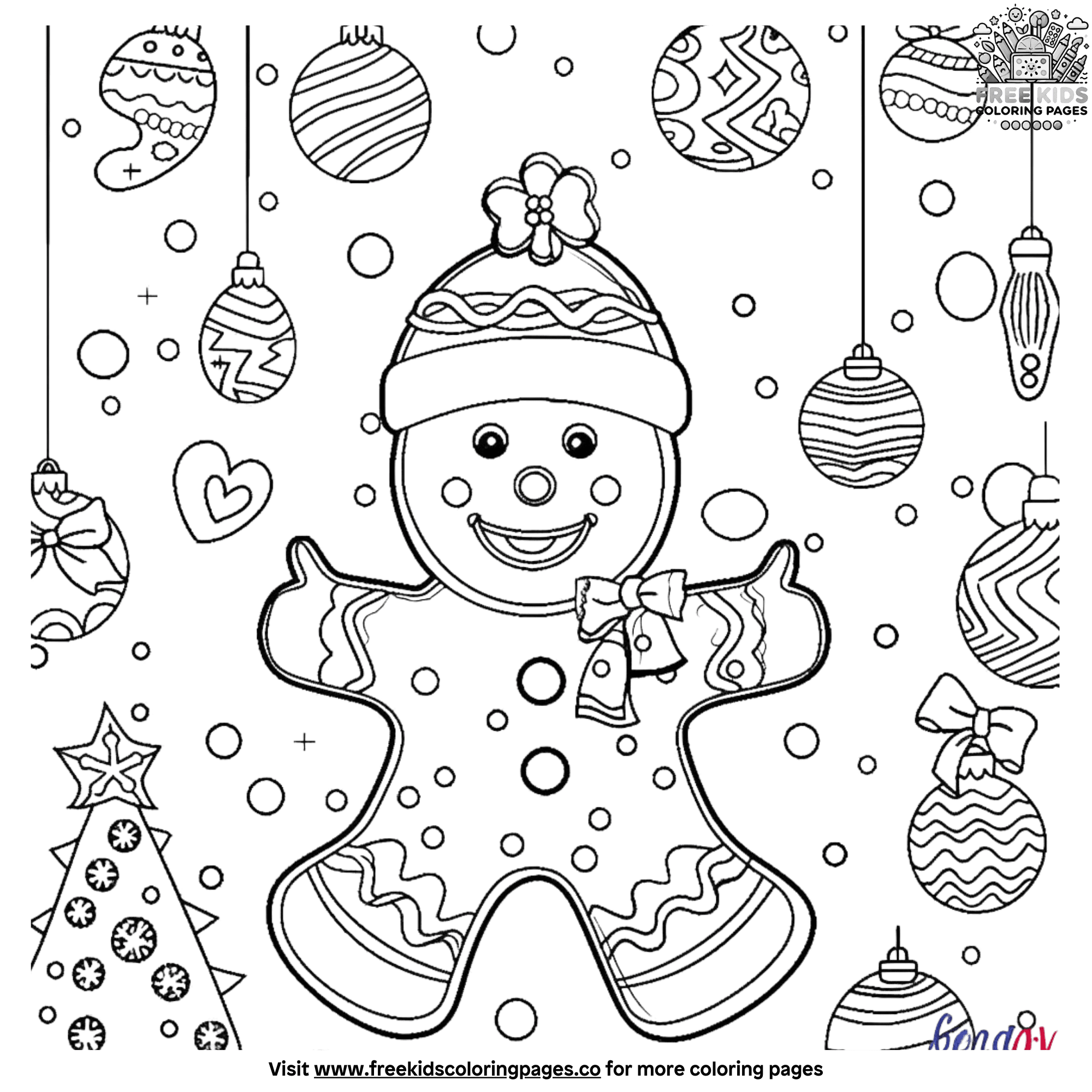 25+ Vibrant Gingerbread Man Coloring Pages