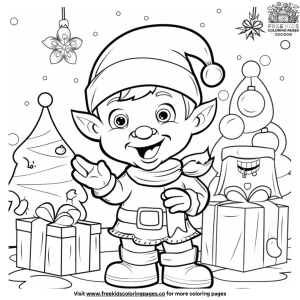 21+ Magical Elf Coloring Pages