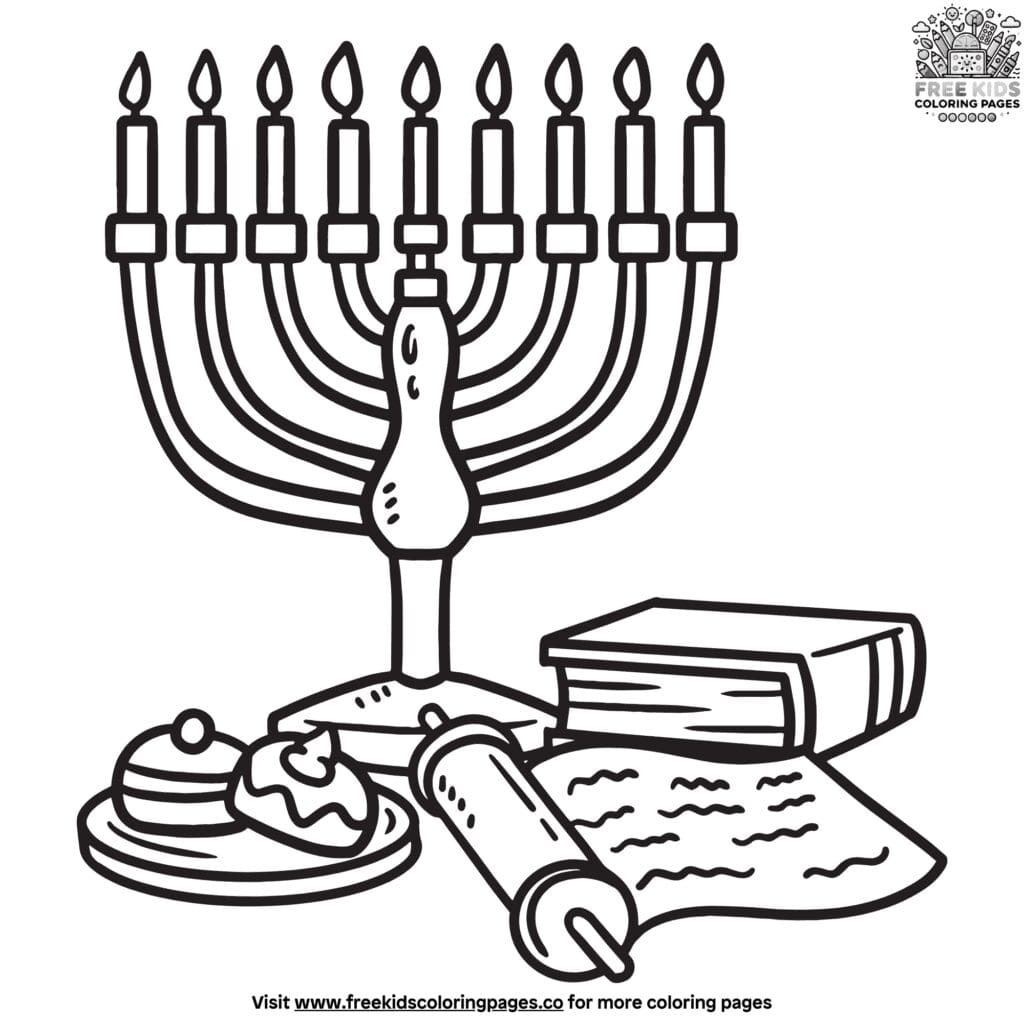 Fun And Festive Hanukkah Coloring Pages