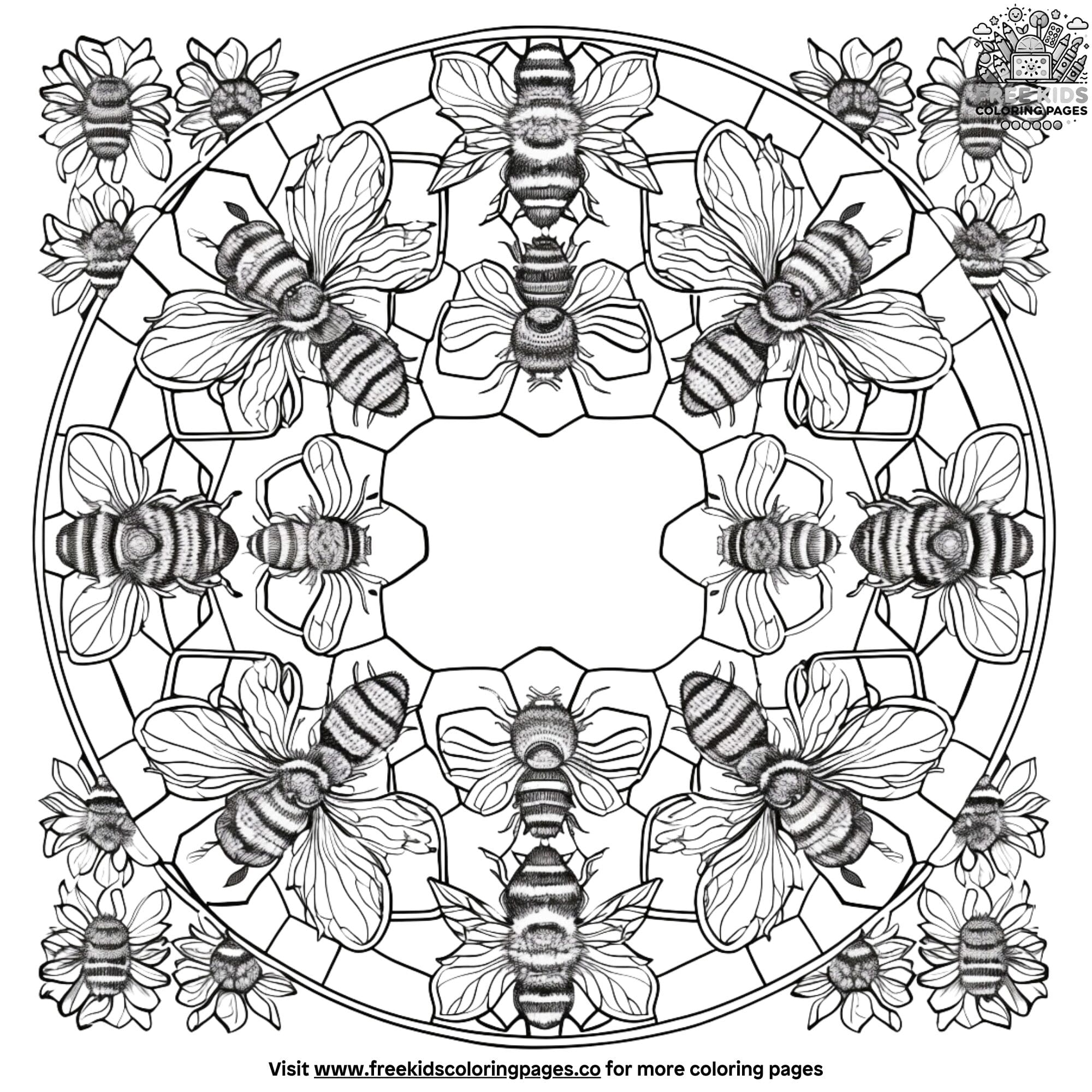 25+ Brilliant Bee Coloring Pages: Fun And Educational For Kids