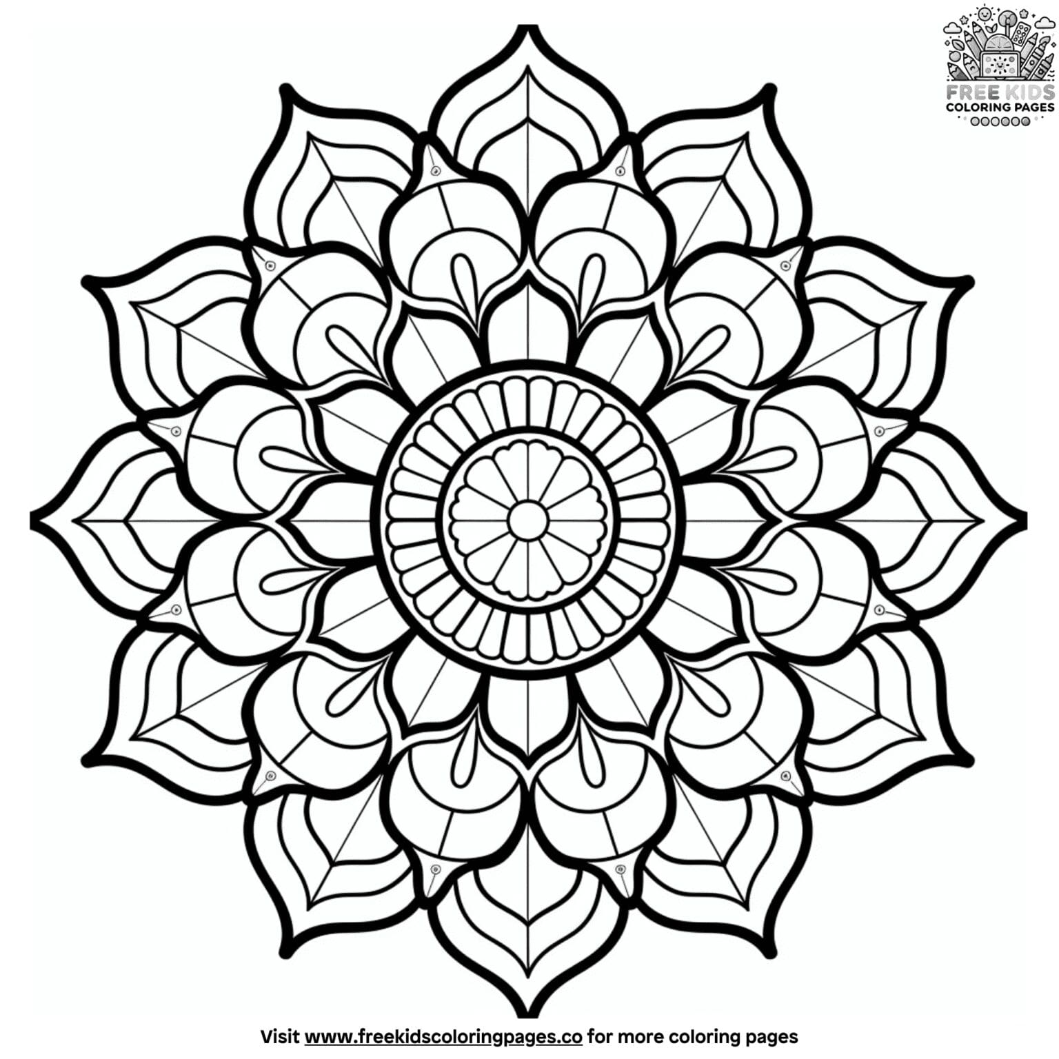 21+ Delightful Mandala Coloring Pages For Kids