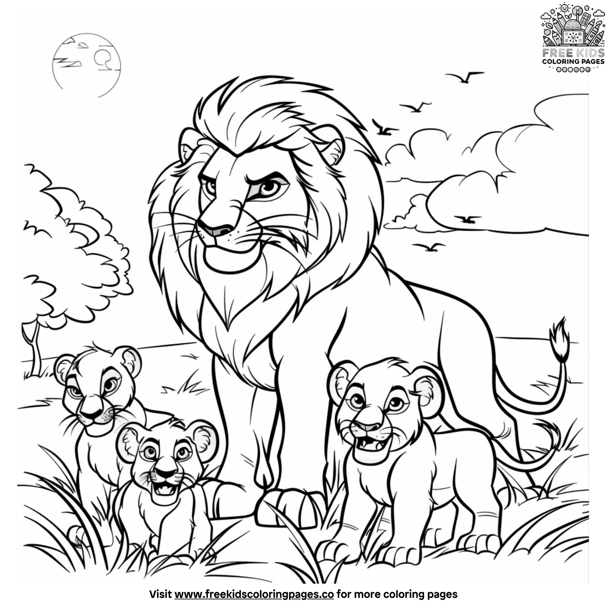 19+ Astonishing Lion Coloring Pages: Fun And Educational For Kids