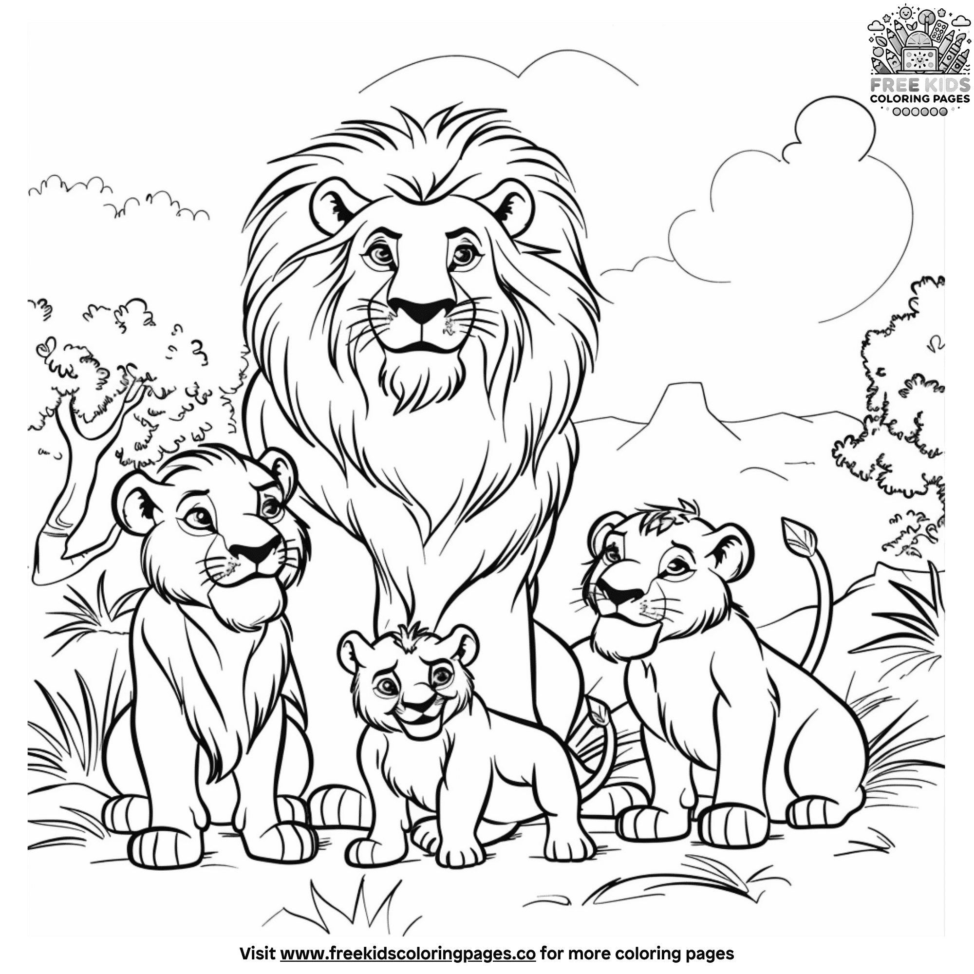 19+ Astonishing Lion Coloring Pages: Fun And Educational For Kids