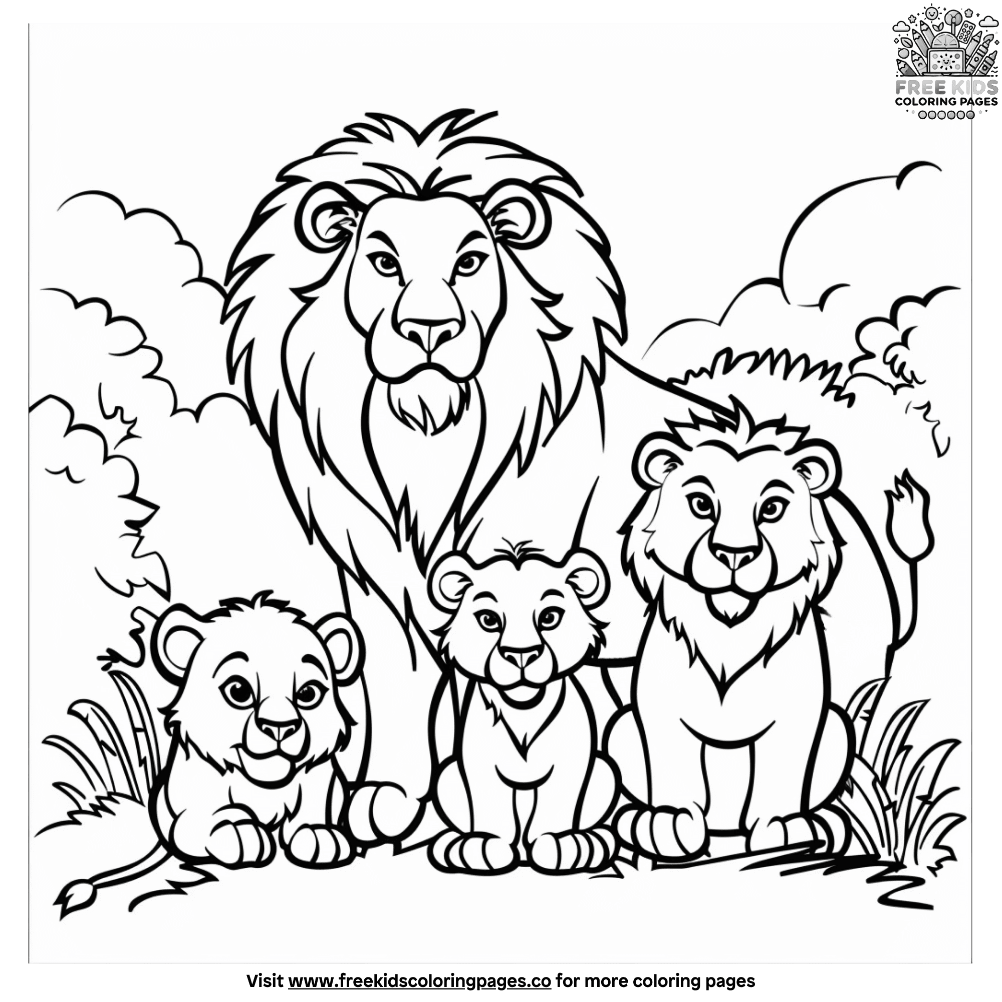 19+ Astonishing Lion Coloring Pages: Fun And Educational For Kids