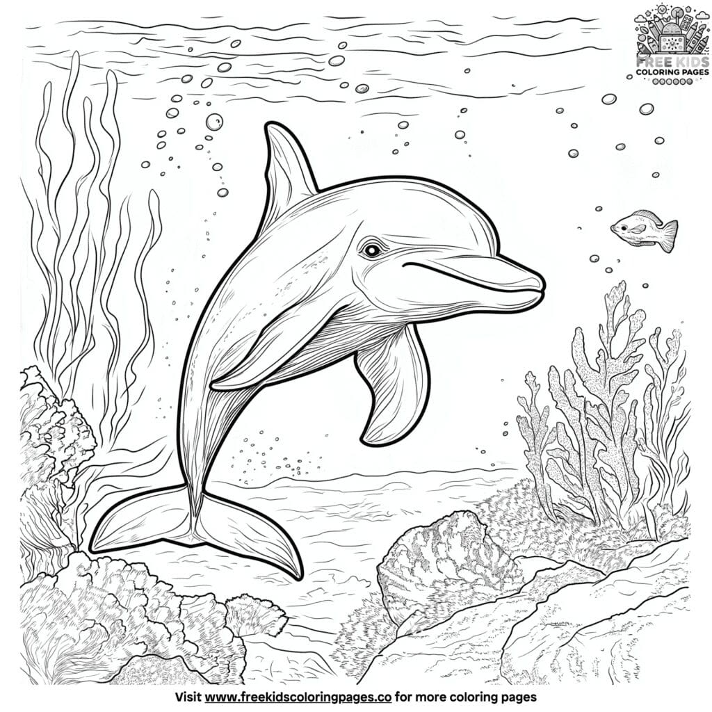 Intricate And Detailed Dolphin Coloring Pages For Creative Minds