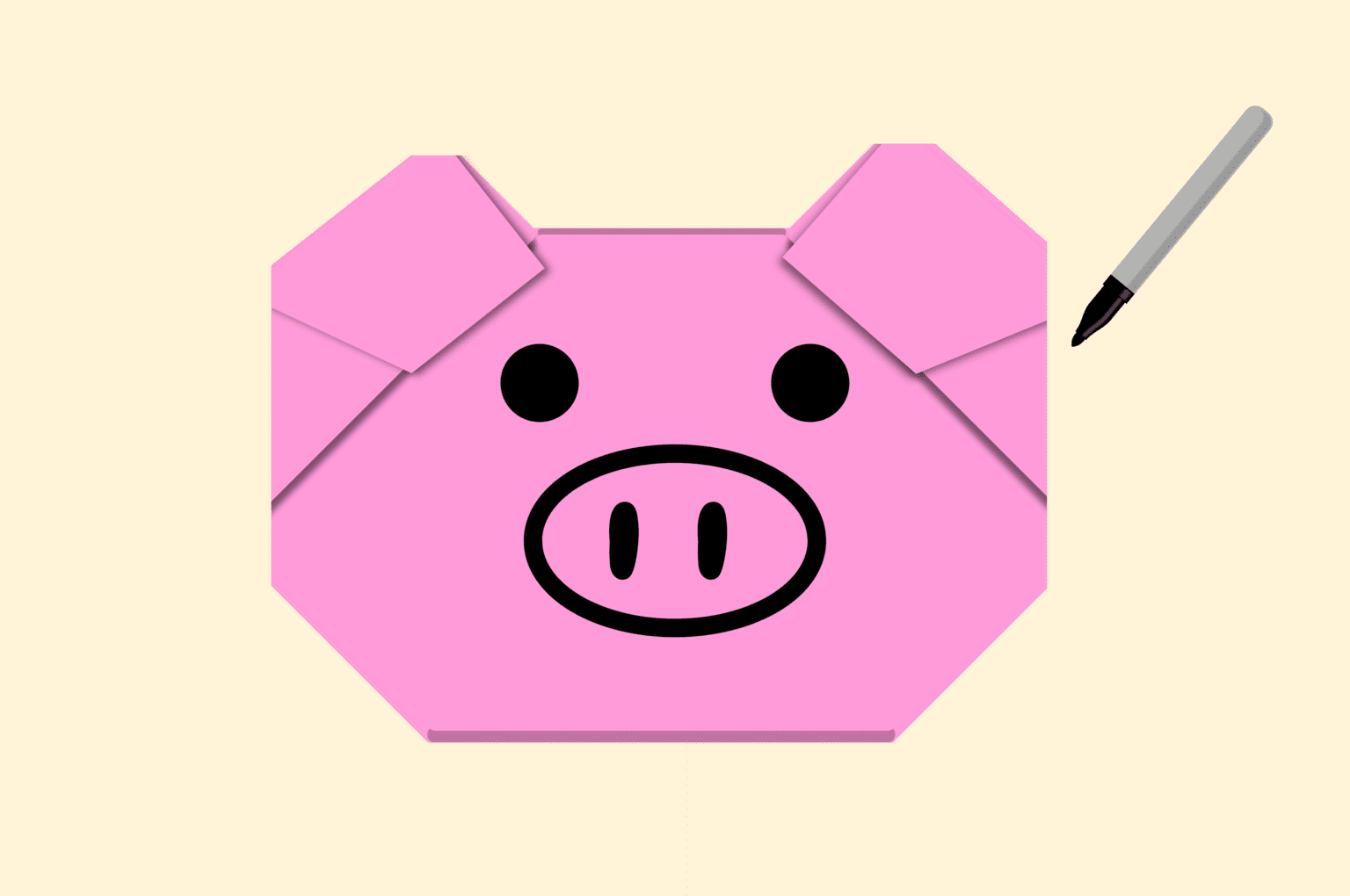 Easy Origami Pig DIY: Beat The Boar-dom In 11 Steps