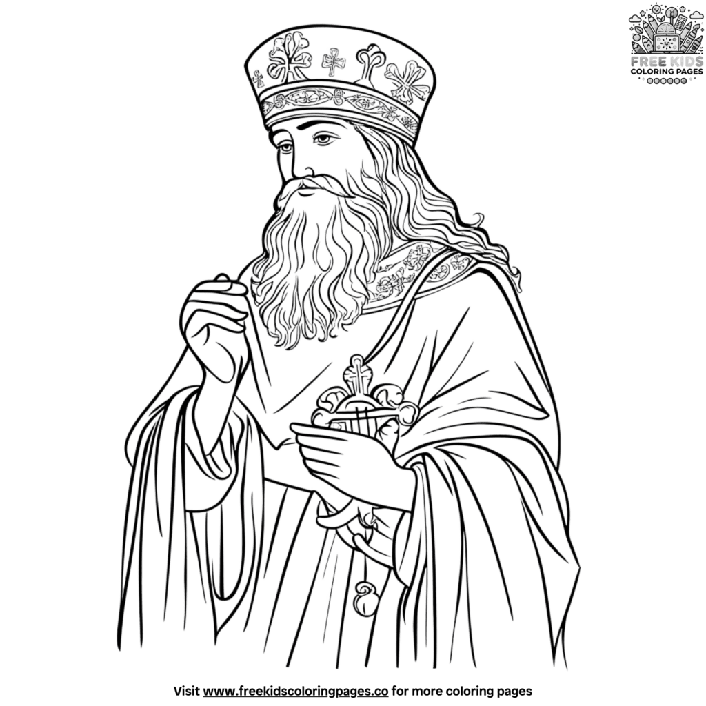 St. Patrick's Day Priest Coloring Pages