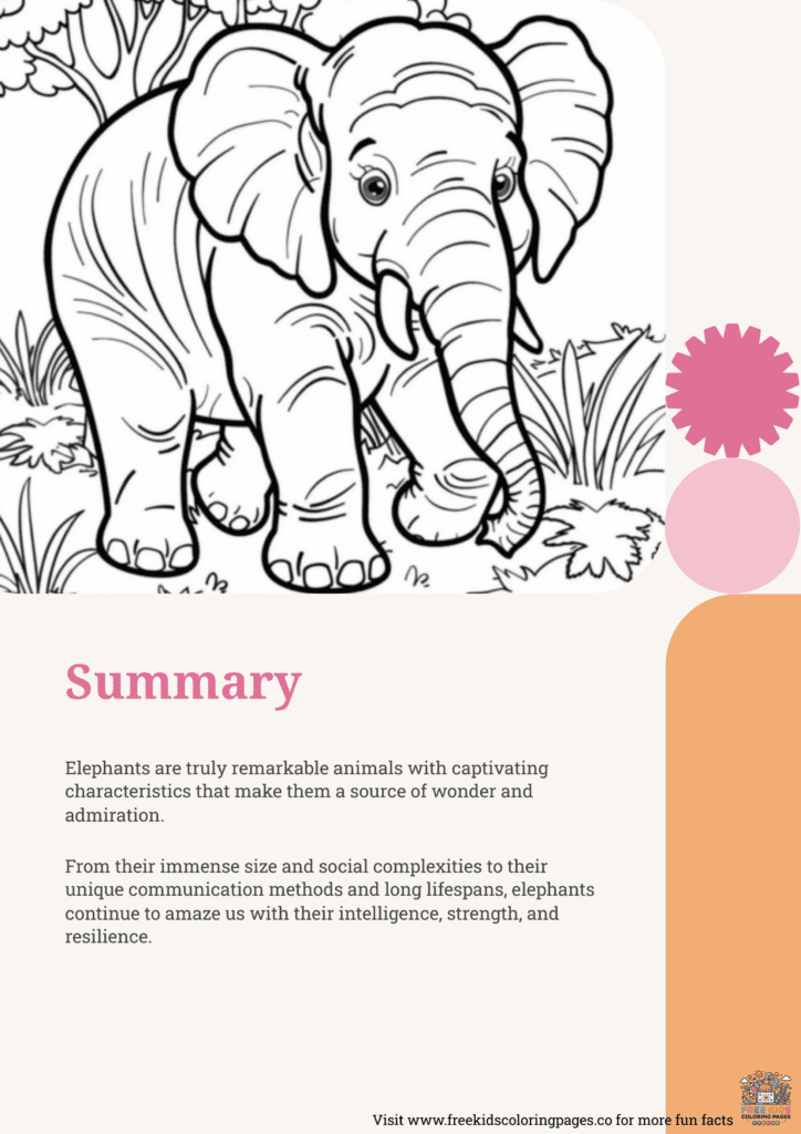 Amazing Elephant Fun Facts Printable