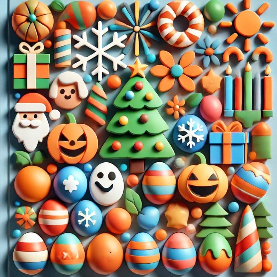 Holidays Coloring Book - Free Kids Coloring Pages