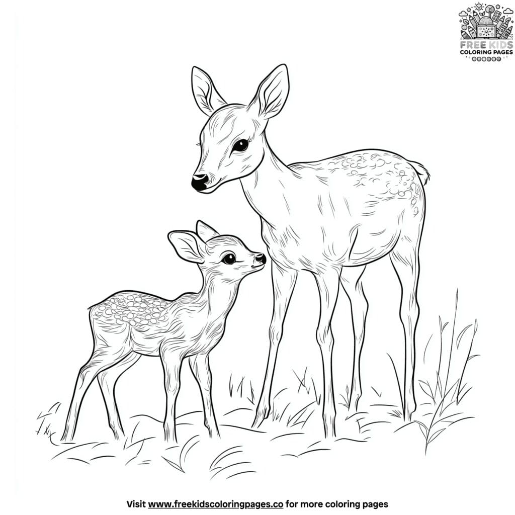 21+ Delightful Deer Coloring Pages