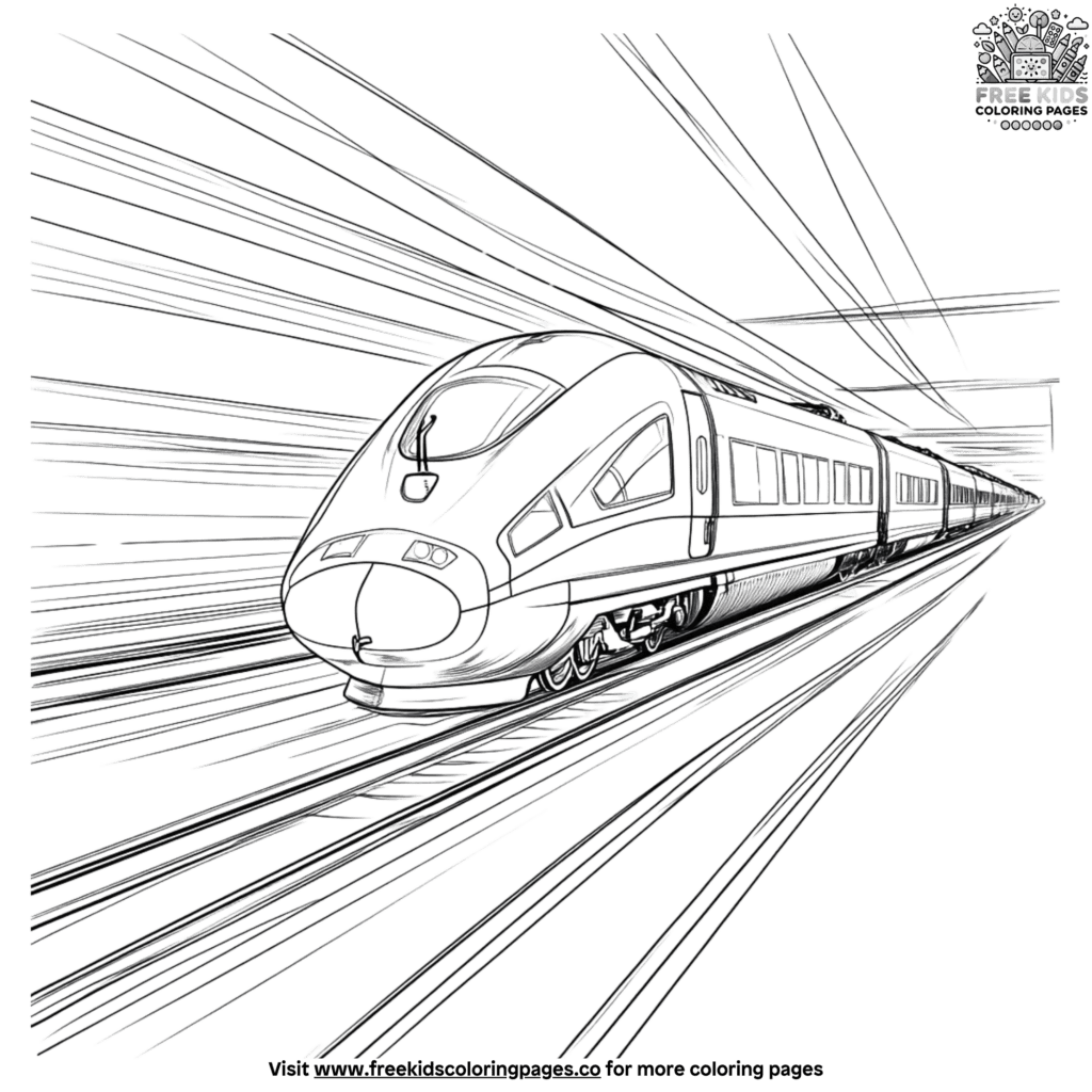 Captivating Diesel Train Coloring Pages