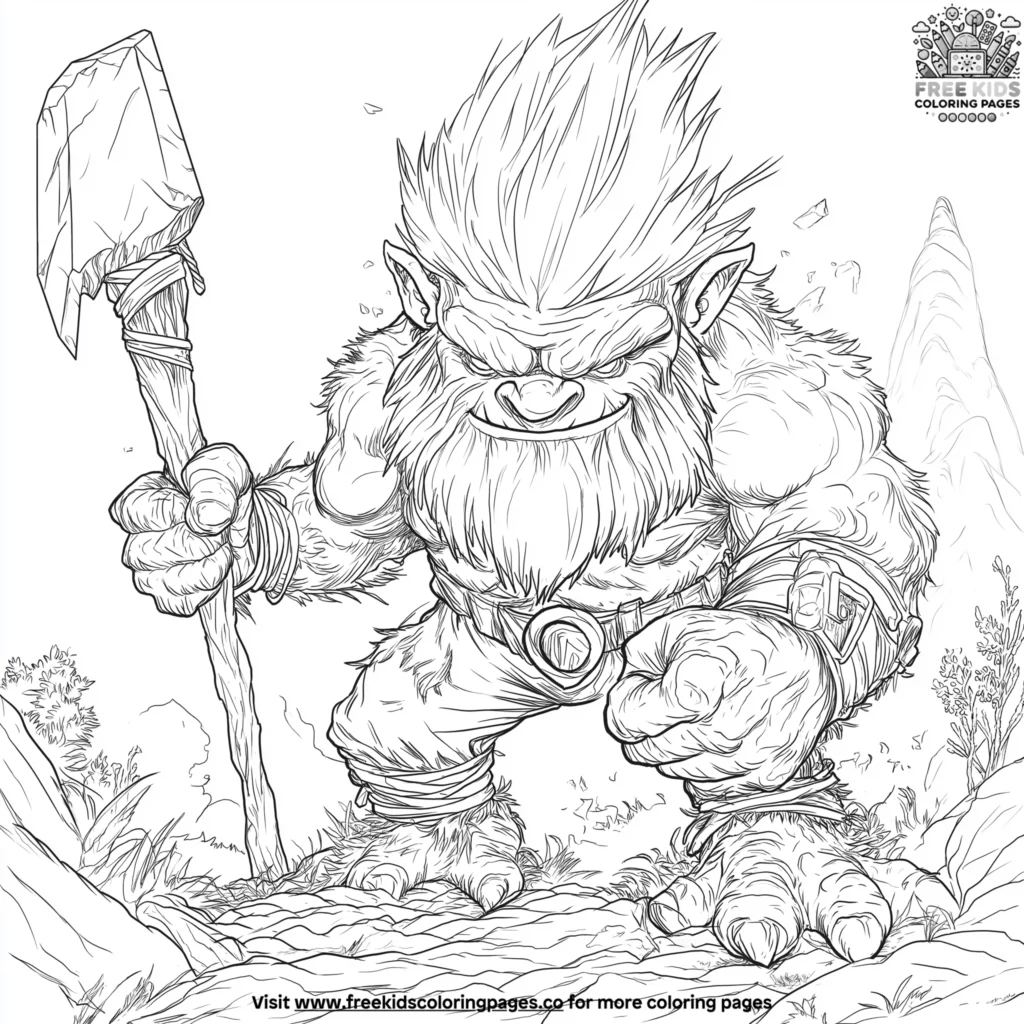 Monster Clash Coloring Pages