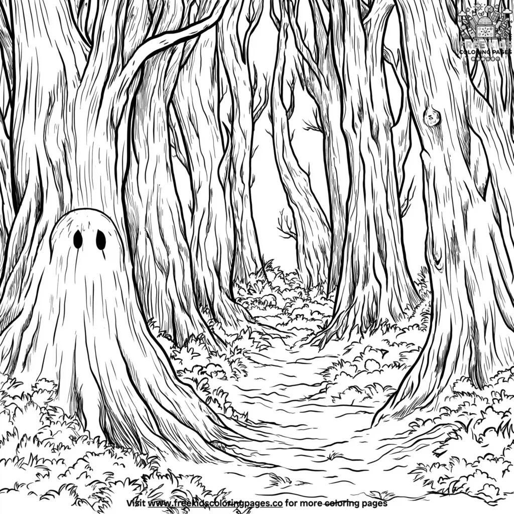 Mysterious Forest Creatures Coloring Pages