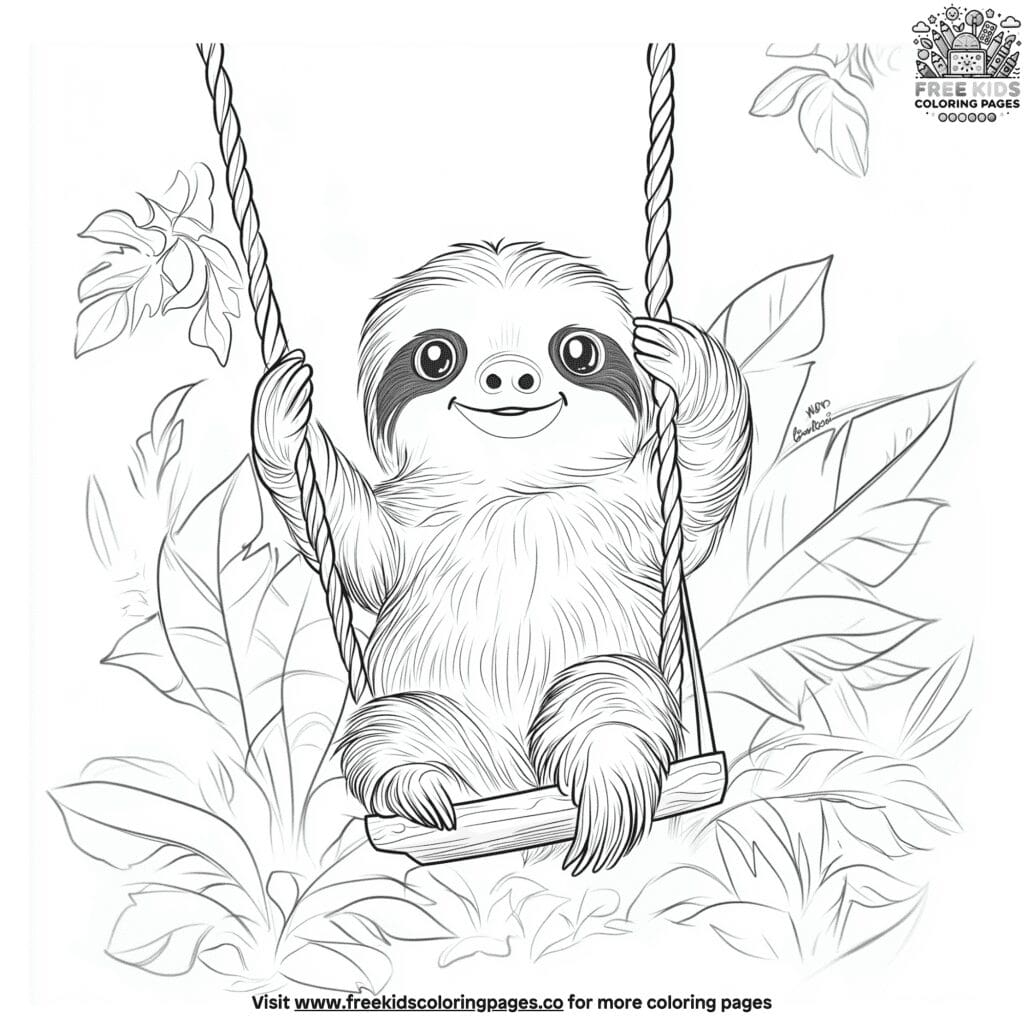 25+ Sloth Coloring Pages: Fun And Educational For Kids