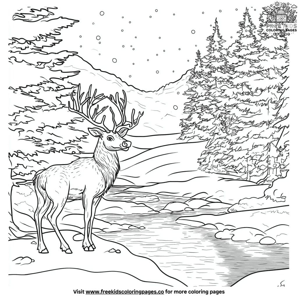 23+ Enchanting Reindeer Coloring Pages: Festive Fun For Kids
