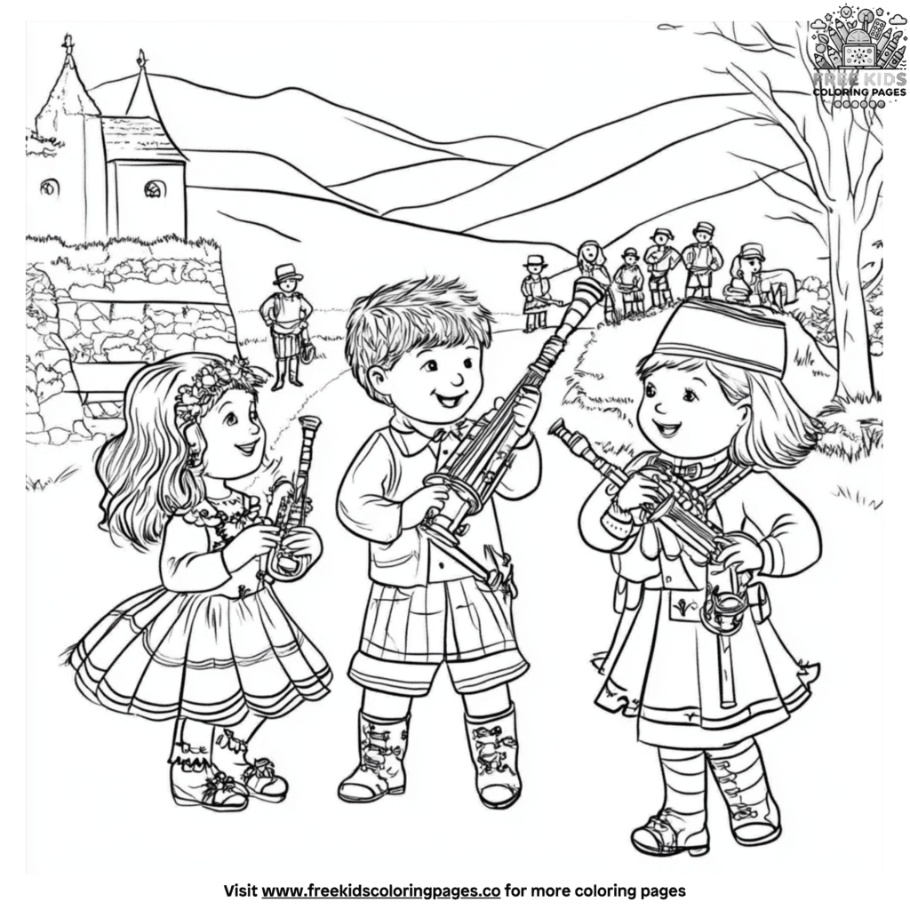 St. Patrick's Day Celebration Coloring Pages