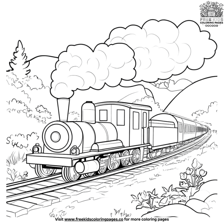 Fun LEGO Train Coloring Pages For Creative Kids