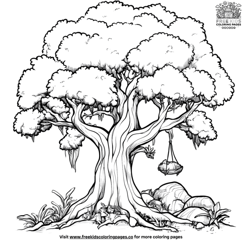 25+ Beautiful Tree Coloring Pages: Fun And Educational For Kids