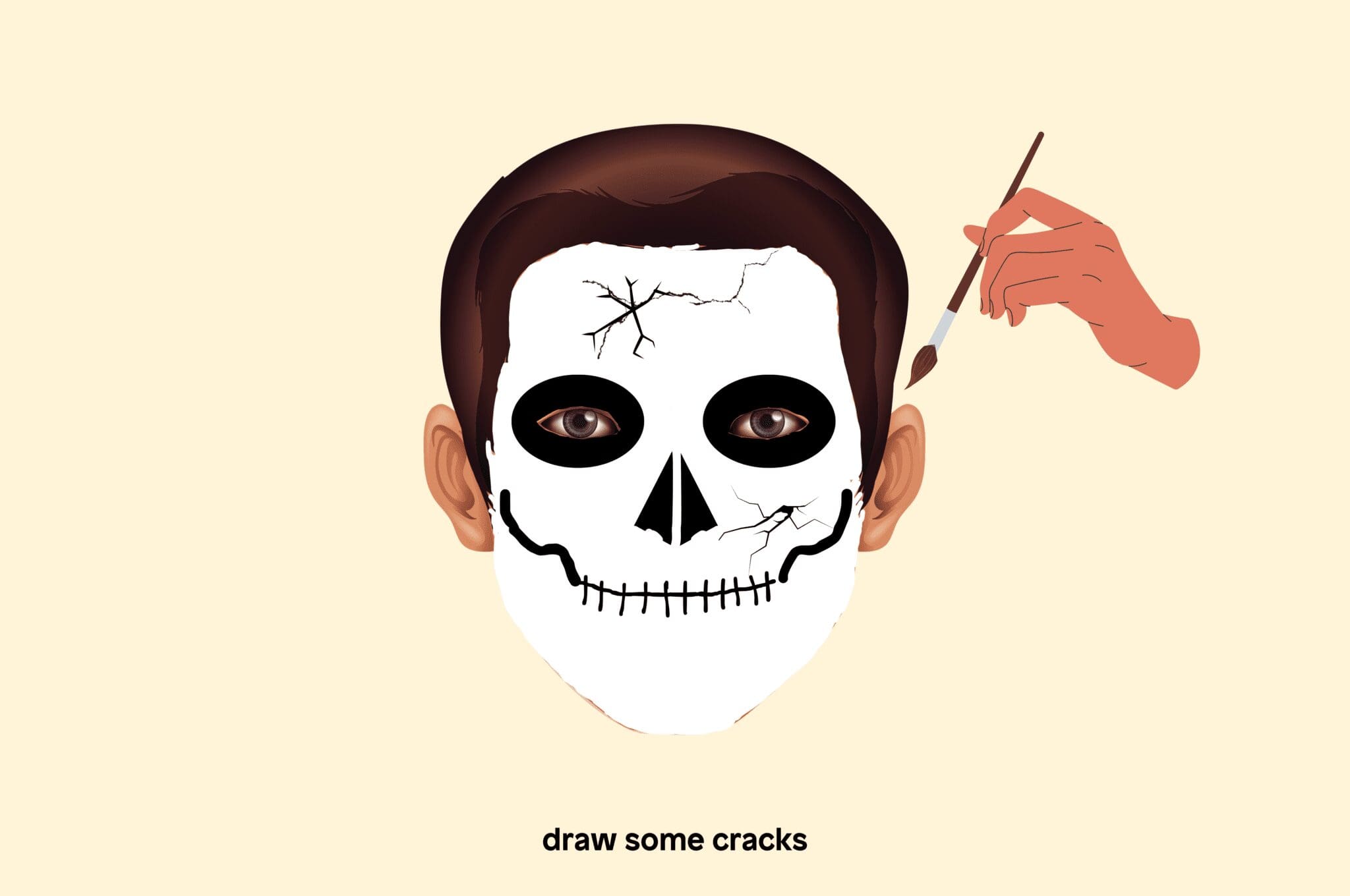 How To Paint A Skeleton Face: Step-By-Step Halloween Makeup Ideas