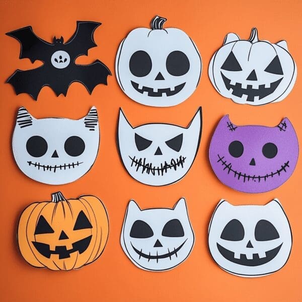 7 Simple Steps To Easy Halloween Face Drawing For Kids