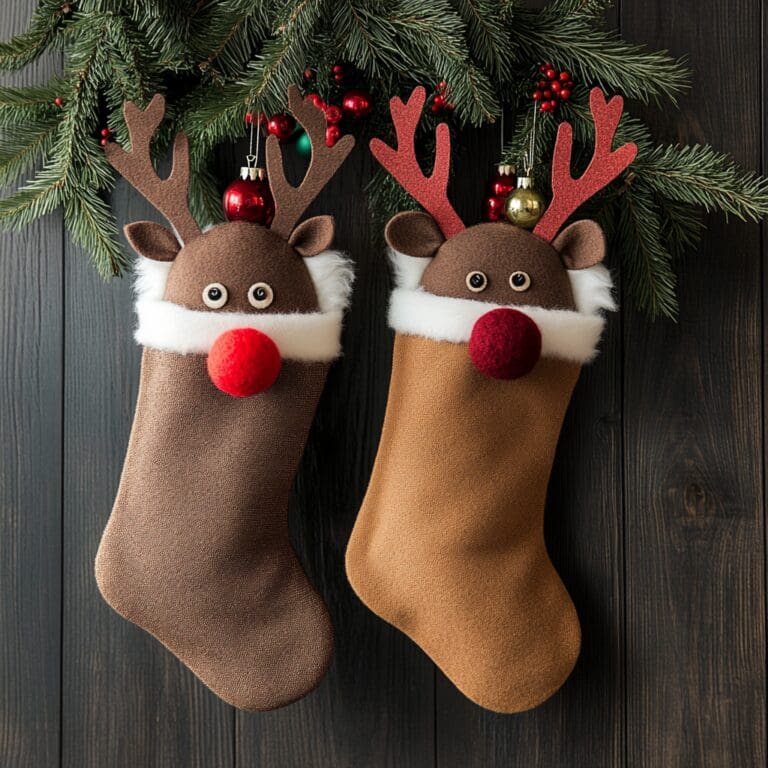 7 Creative DIY Reindeer Stocking Ideas For The Holidays