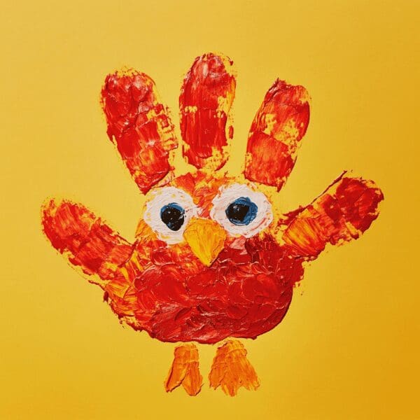 6 Fun Steps For Turkey Handprints Craft: A Thanksgiving Activity