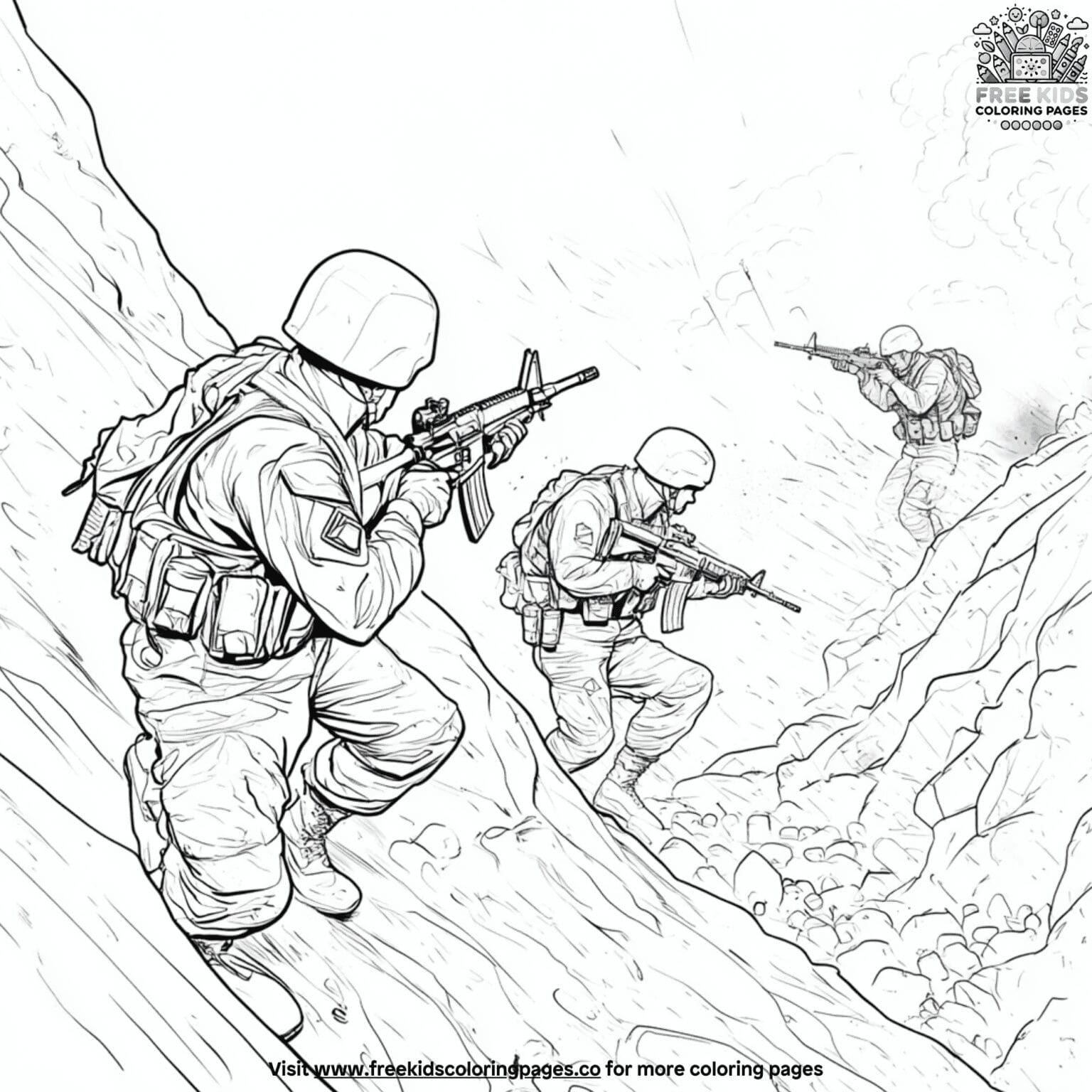 21+ Free Military Coloring Pages For Kids' Creative Fun