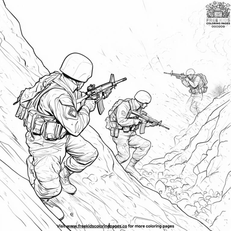 21+ Free Military Coloring Pages For Kids' Creative Fun