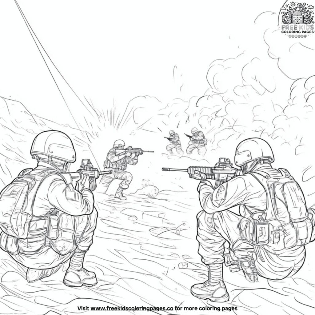 21+ Free Military Coloring Pages For Kids' Creative Fun