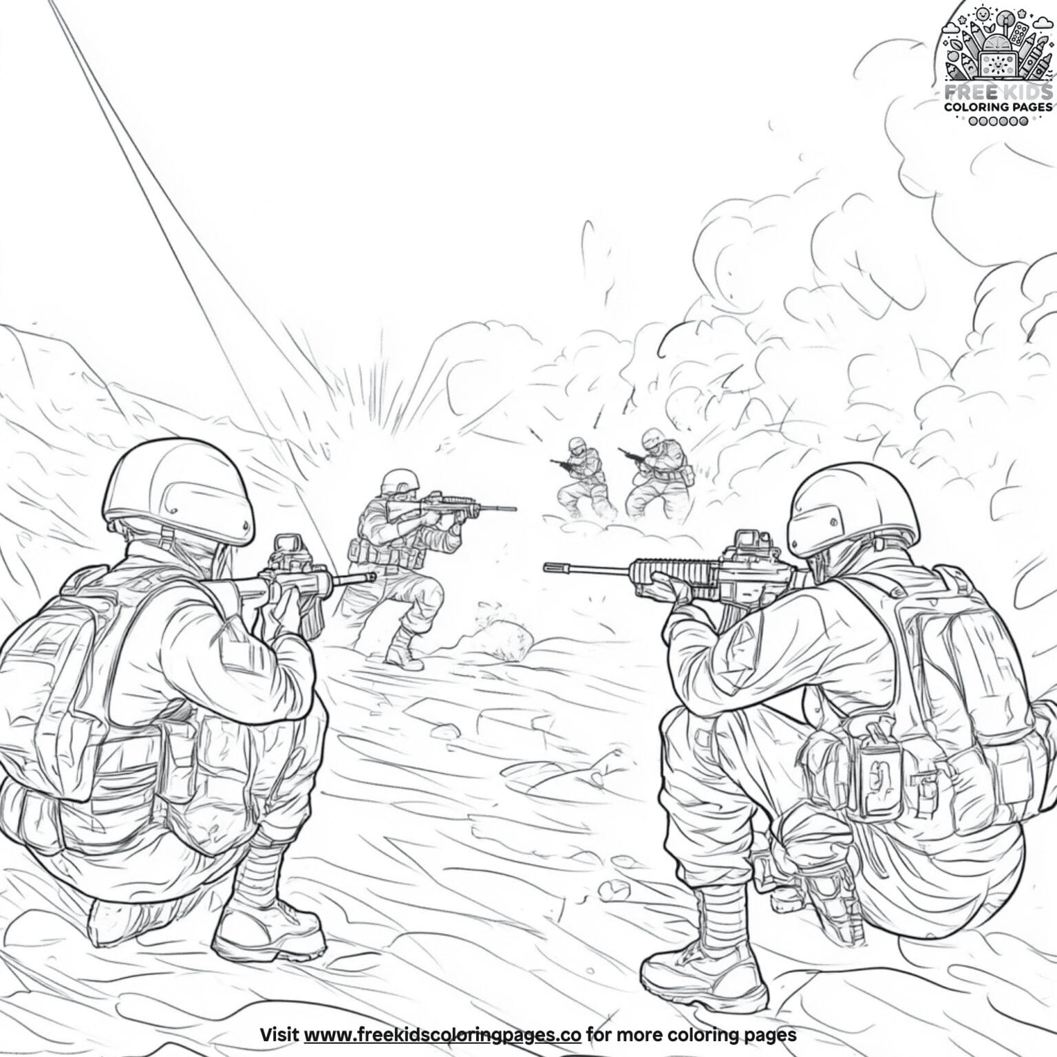 21+ Free Military Coloring Pages For Kids' Creative Fun