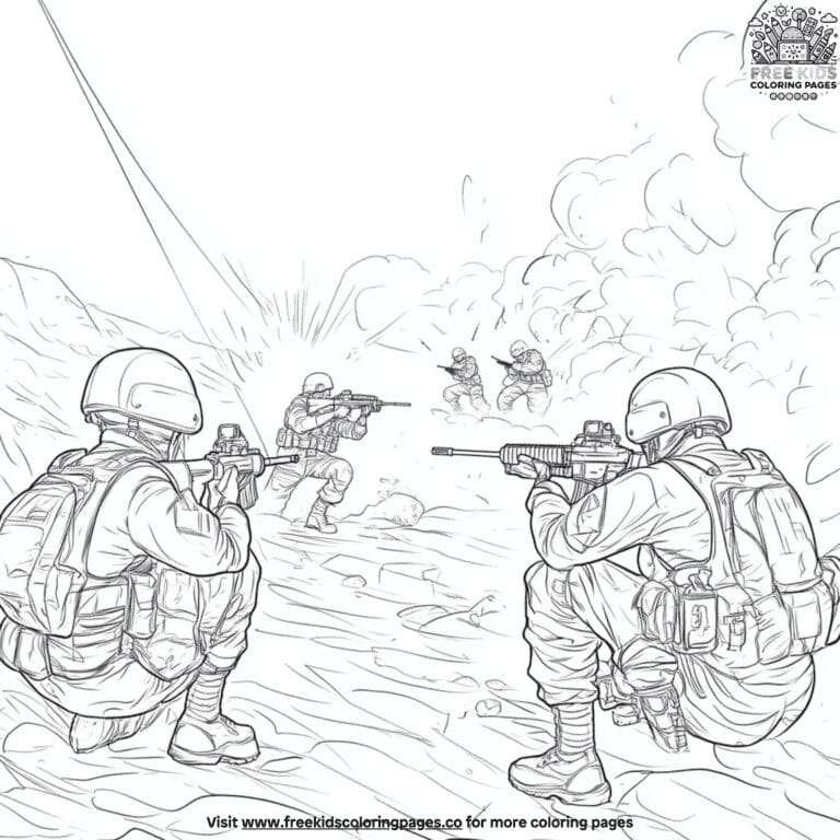 21+ Free Military Coloring Pages For Kids' Creative Fun