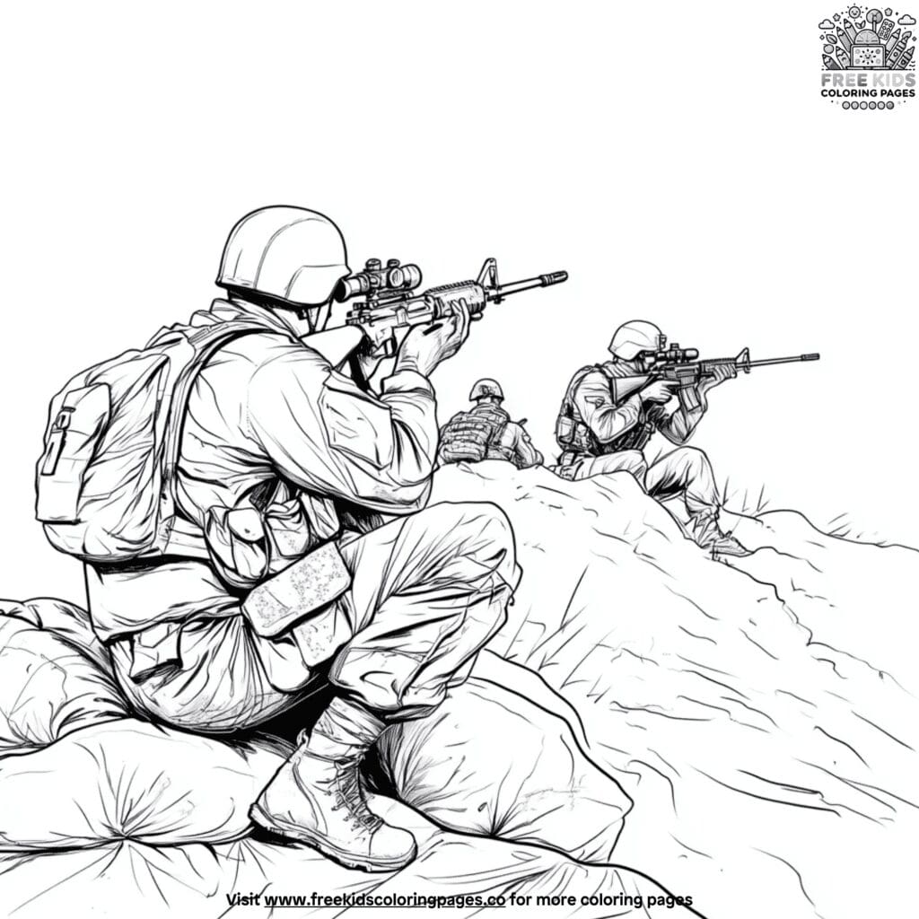 21+ Free Military Coloring Pages For Kids' Creative Fun
