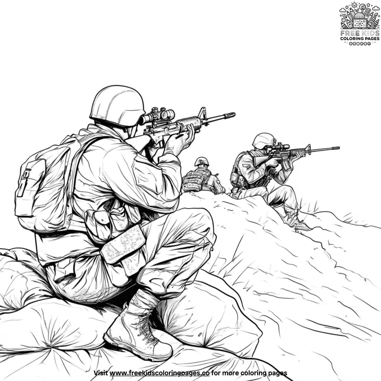 21+ Free Military Coloring Pages For Kids' Creative Fun