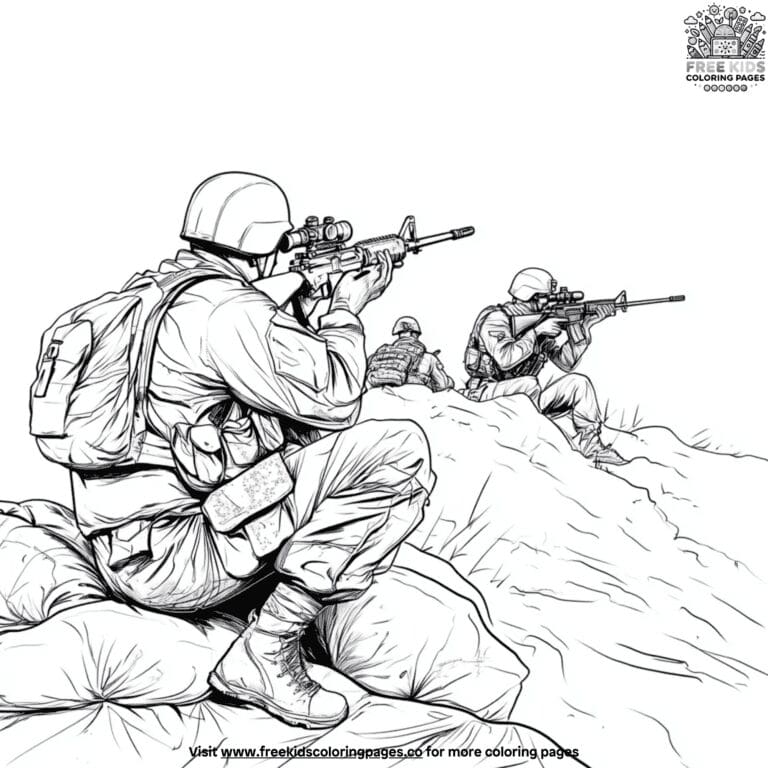 21+ Free Military Coloring Pages For Kids' Creative Fun