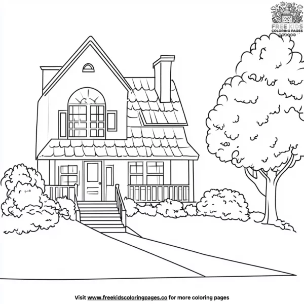 Cozy Cottages Coloring Pages