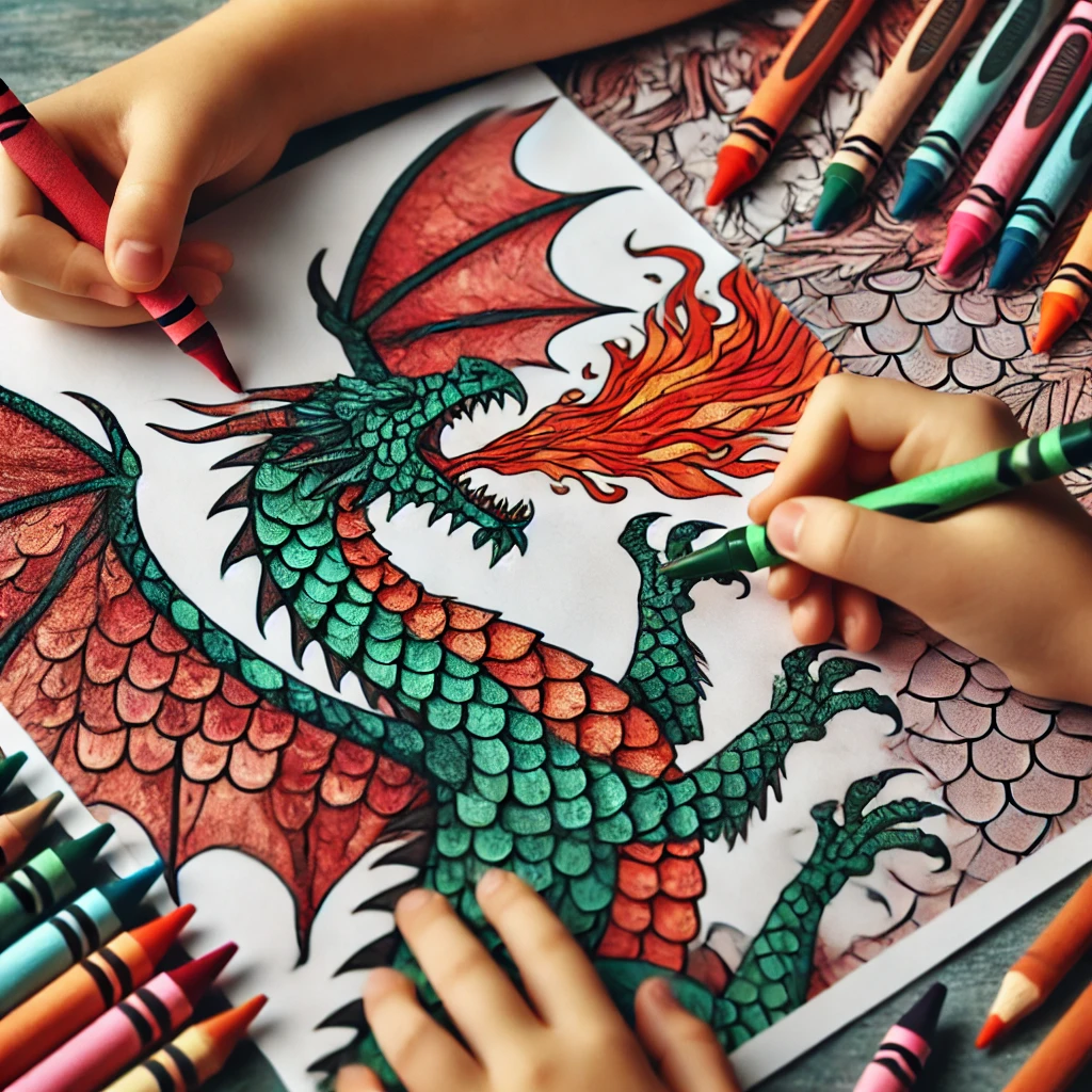 25+ Enchanting Dragon Coloring Pages