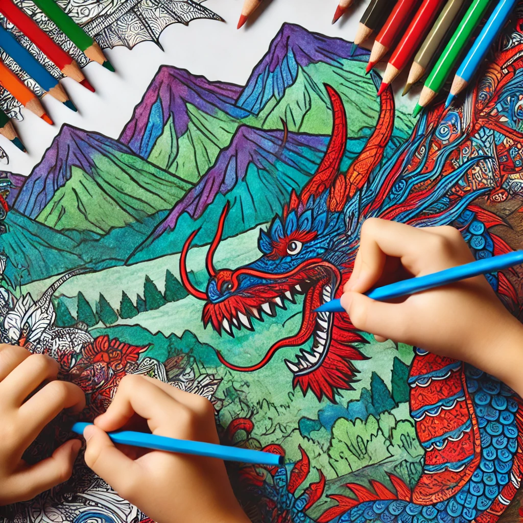 25+ Enchanting Dragon Coloring Pages
