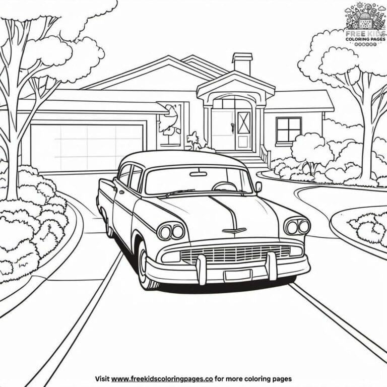 Road Safety - Free Kids Coloring Pages