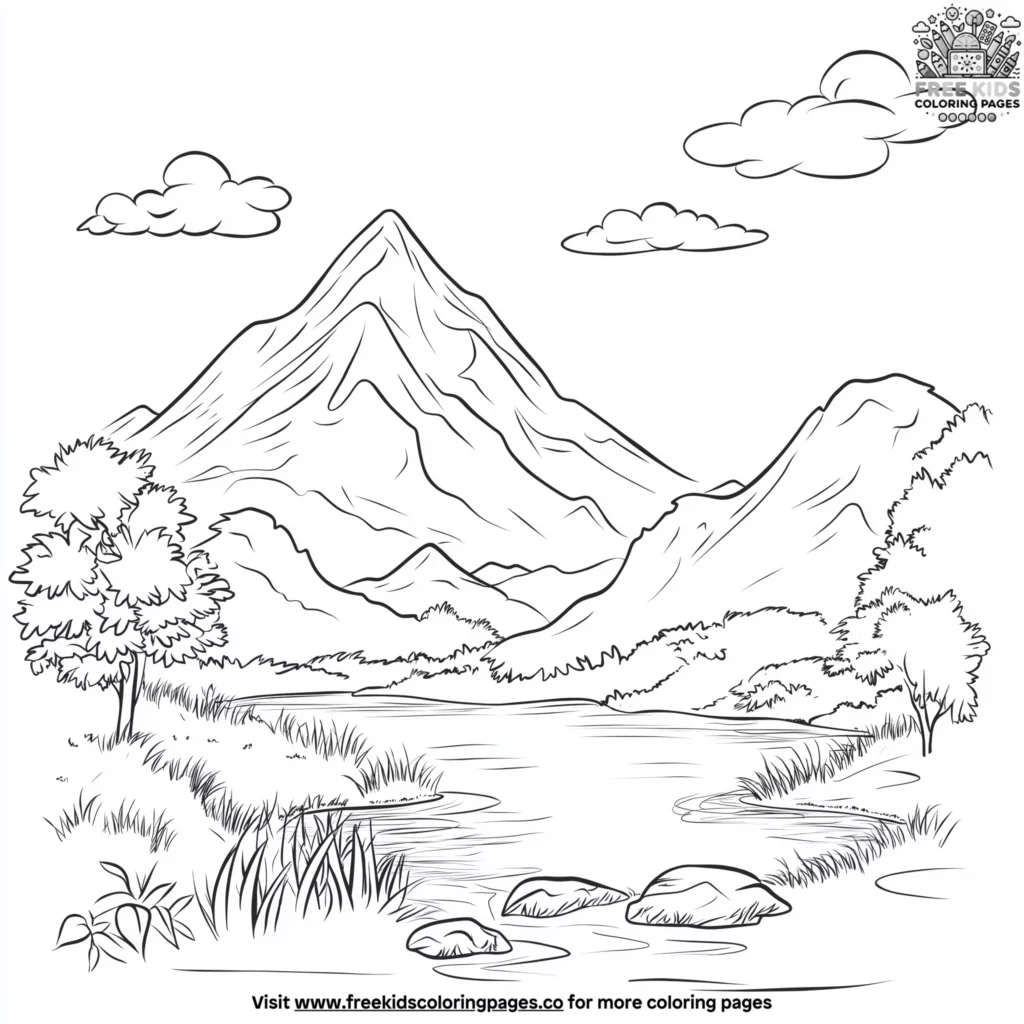 Earth's Landscapes Coloring Pages