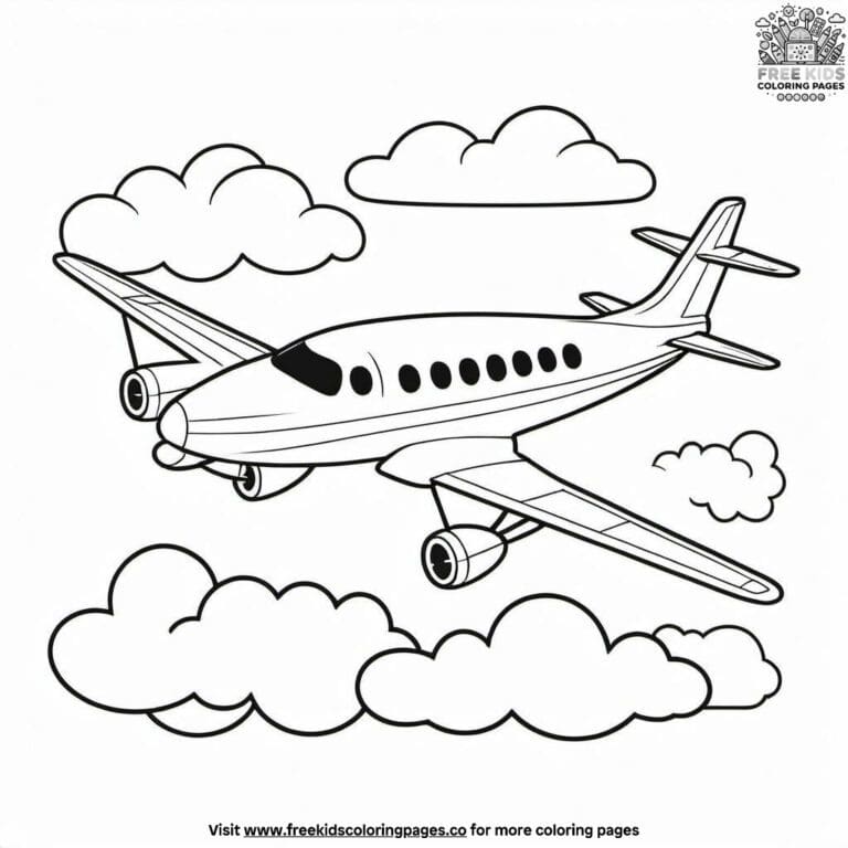 41+ Fun Airplane Coloring Pages For Kids - Free Downloads