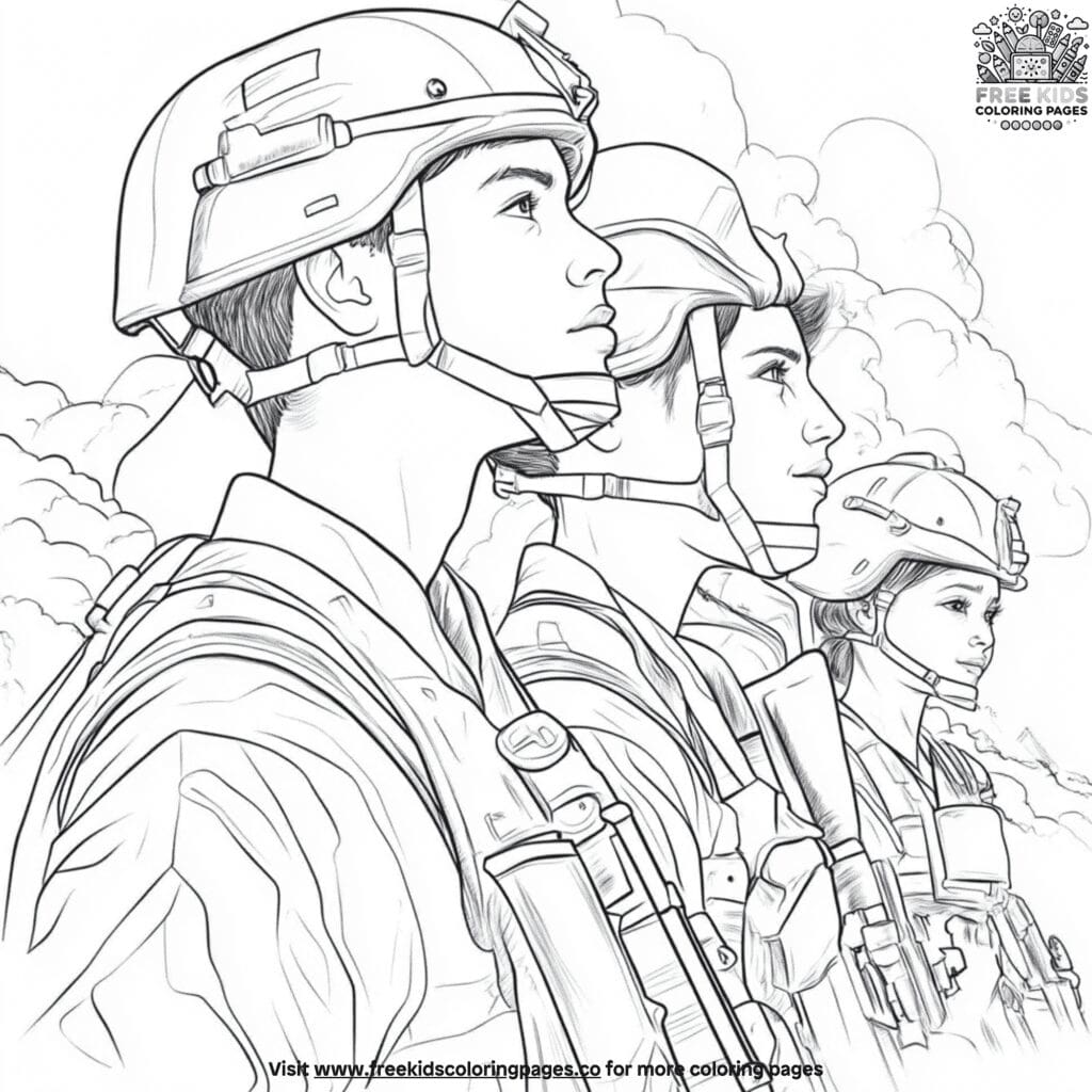21+ Free Military Coloring Pages For Kids' Creative Fun