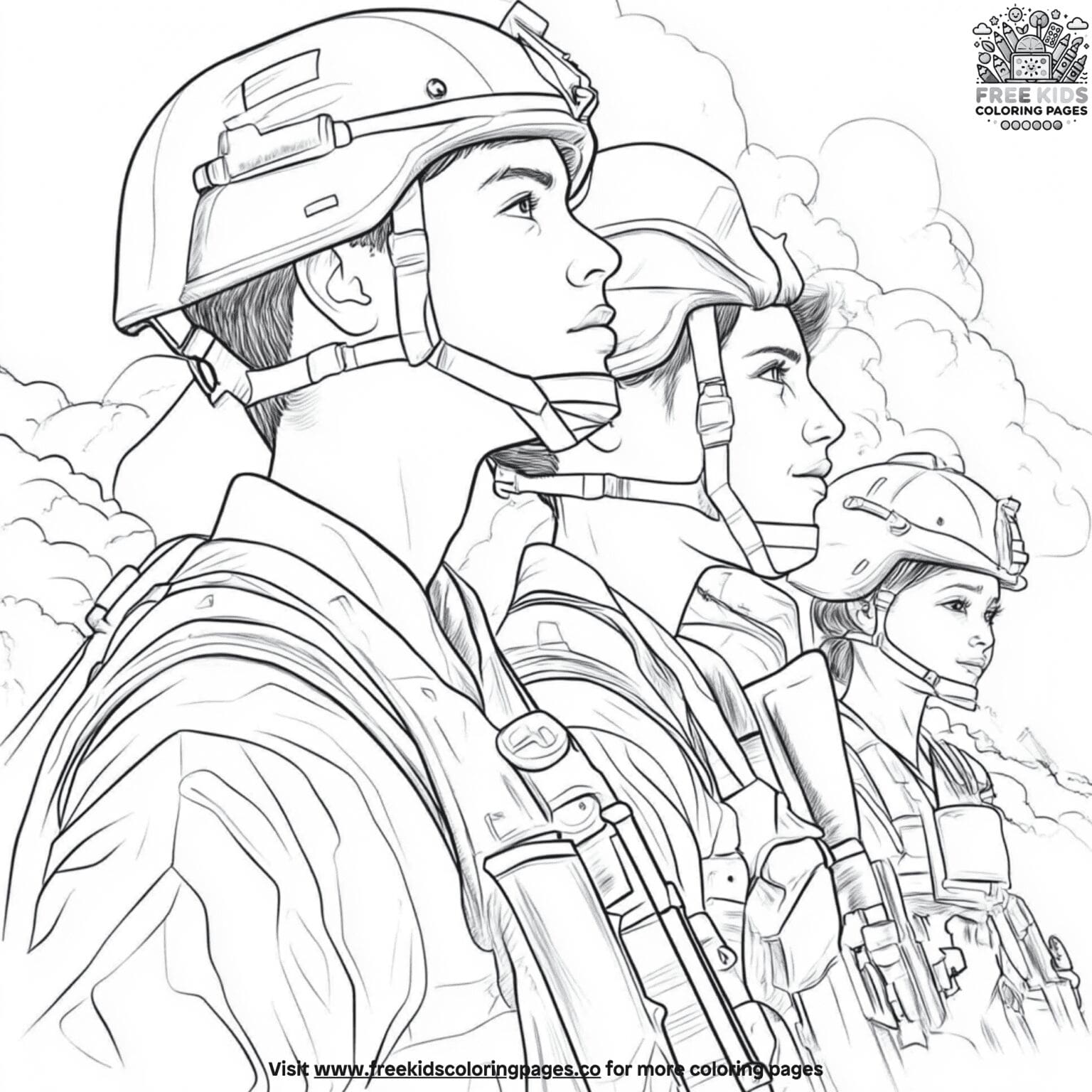 21+ Free Military Coloring Pages For Kids' Creative Fun