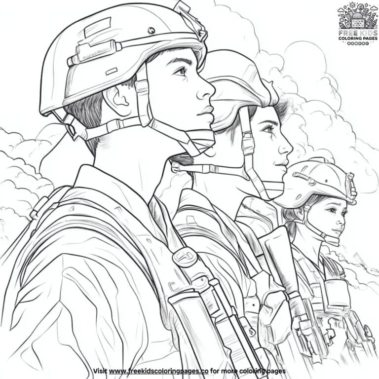 21+ Free Military Coloring Pages For Kids' Creative Fun