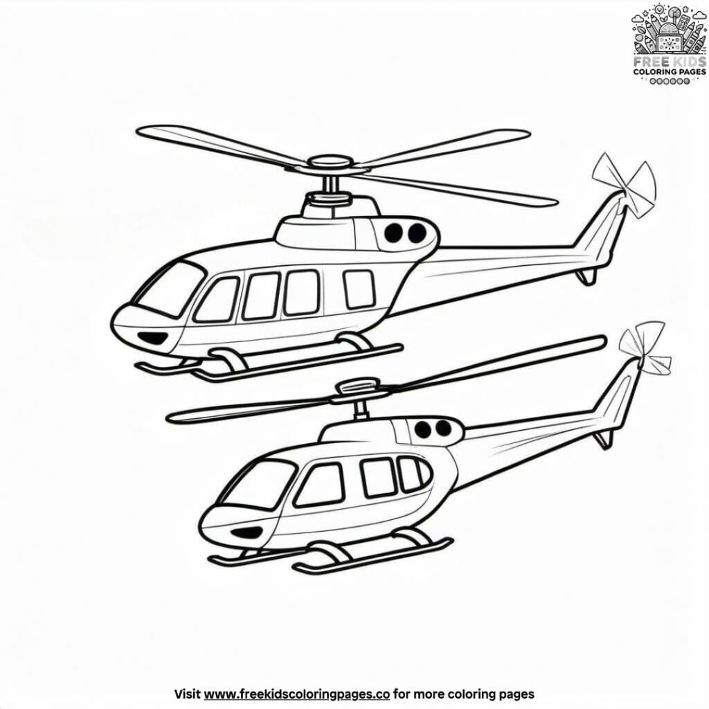31+ Helicopter Coloring Pages