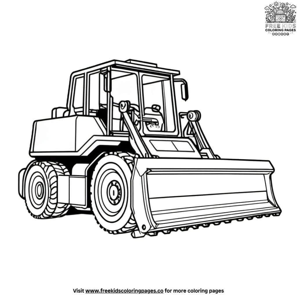 Construction Vehicles - Free Kids Coloring Pages