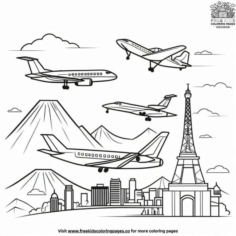 21+ Action-Packed Jet Coloring Pages