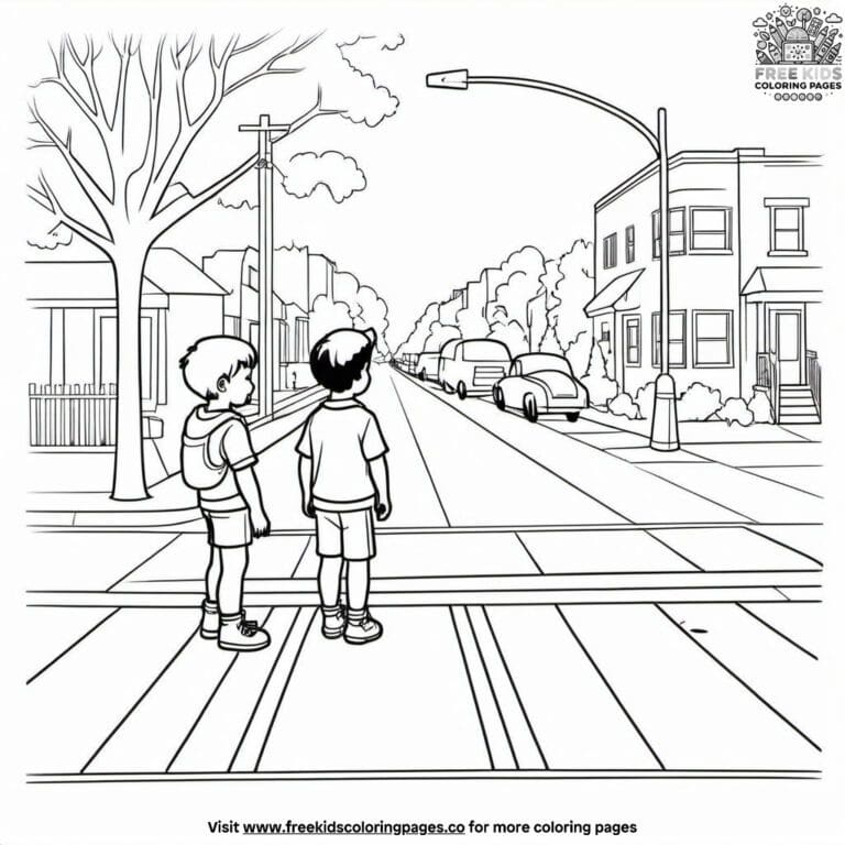 29+ Safety Coloring Pages