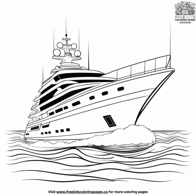 45+ Creative Boat Coloring Pages