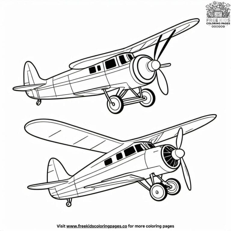 41+ Fun Airplane Coloring Pages For Kids - Free Downloads